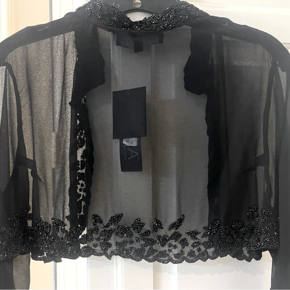 J Kara | Jackets & Coats | Nwt Jkara Beaded Bolera Sheer Evening Jacket ...